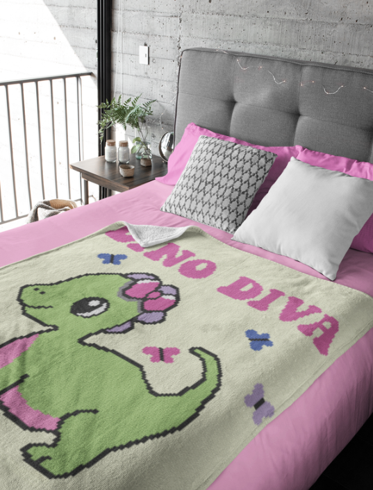 DINO DIVA Crochet Pattern 150x160 – Wild Repose