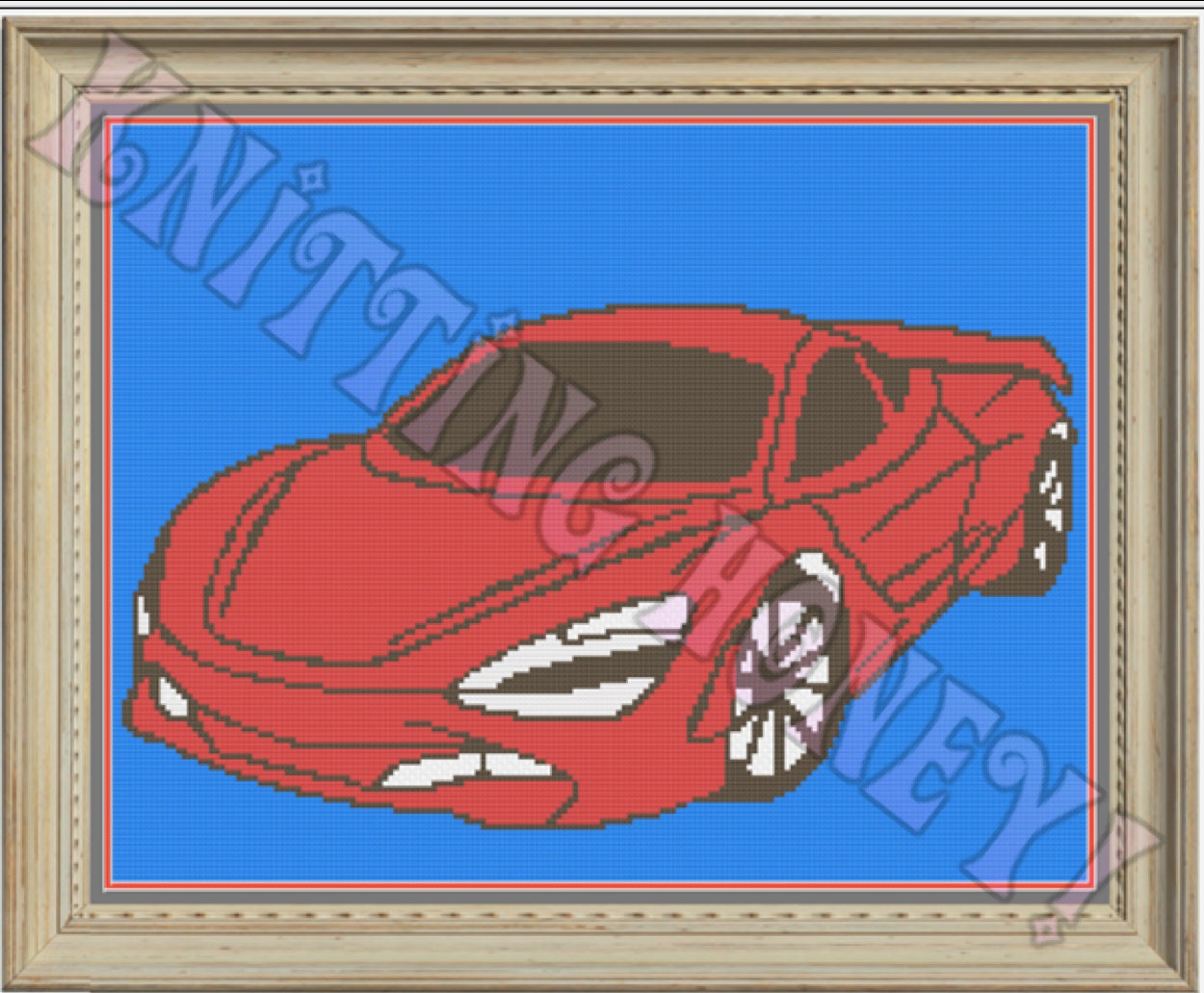 Sports Car McLaren Crochet Pattern 180x140 – Wild Repose